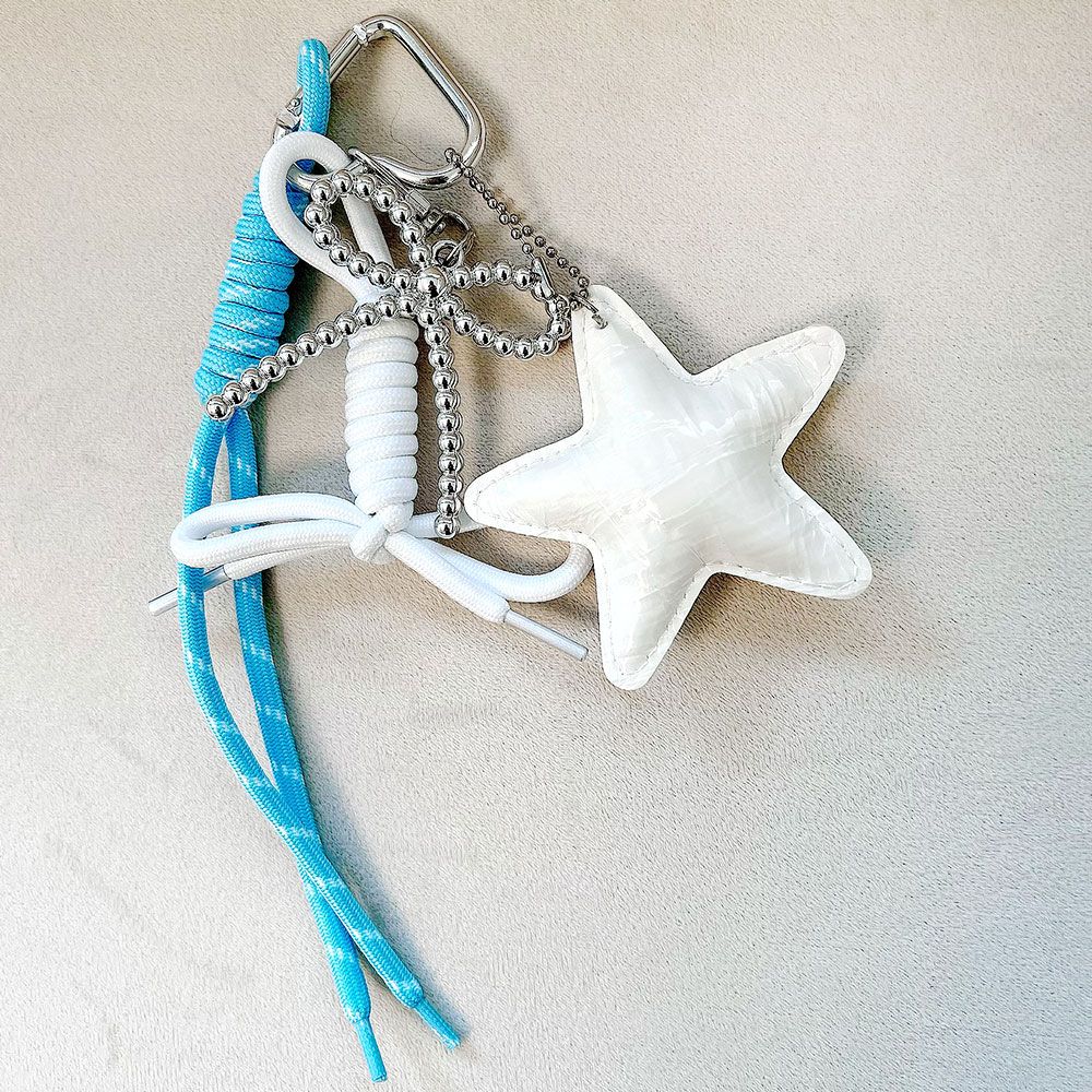 خرید چارم بگ پاپیون با ستاره سفید تیسا Tisa White Star Bow Bag Charm ...